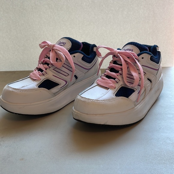 Curves | Shoes | Curves Arch Rocker White W Blue Purple Toning Leather ...